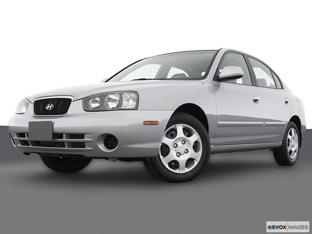 2004 Hyundai Elantra Gls Black Sedan