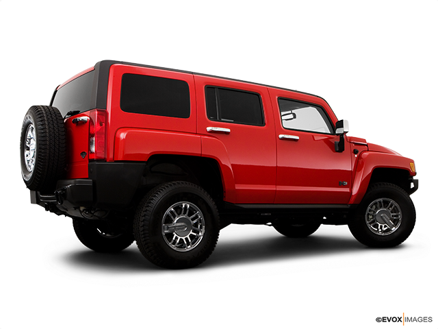 Red Hummer Side View